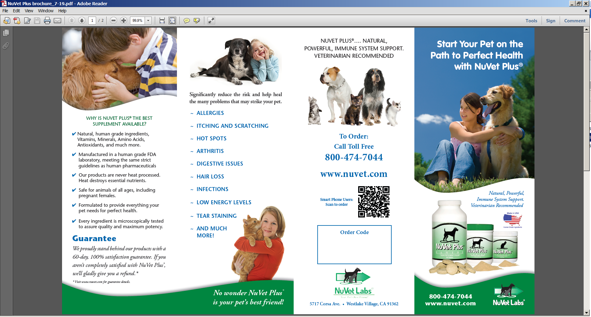 NuVet Labs–A Supplement you can Trust | Diane Weinmann's HOPE